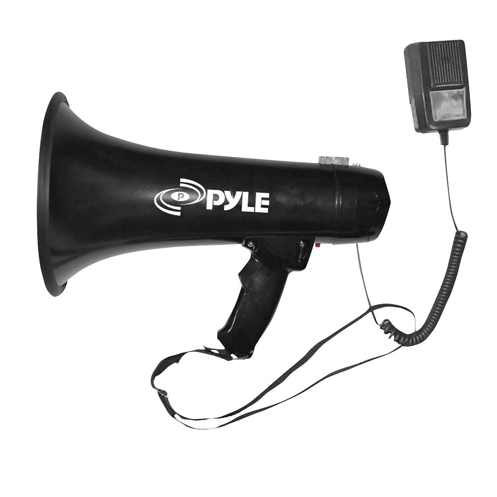 Megaphone Bullhorn 1000-Yard Range 40W Siren & Music Modes – Pyle - Canada