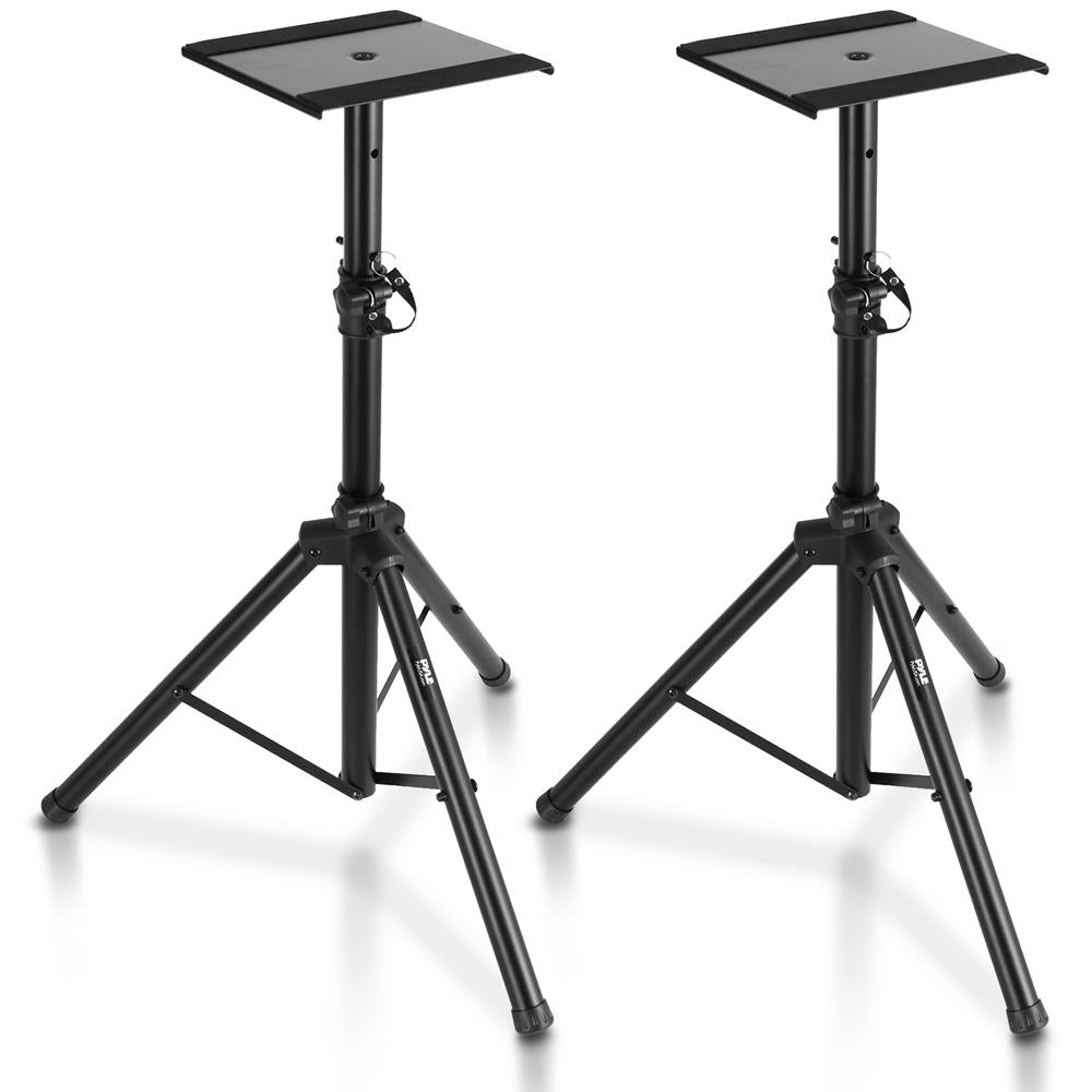 Dual Studio Monitor Speaker Stand Mounts – Pyle - Canada